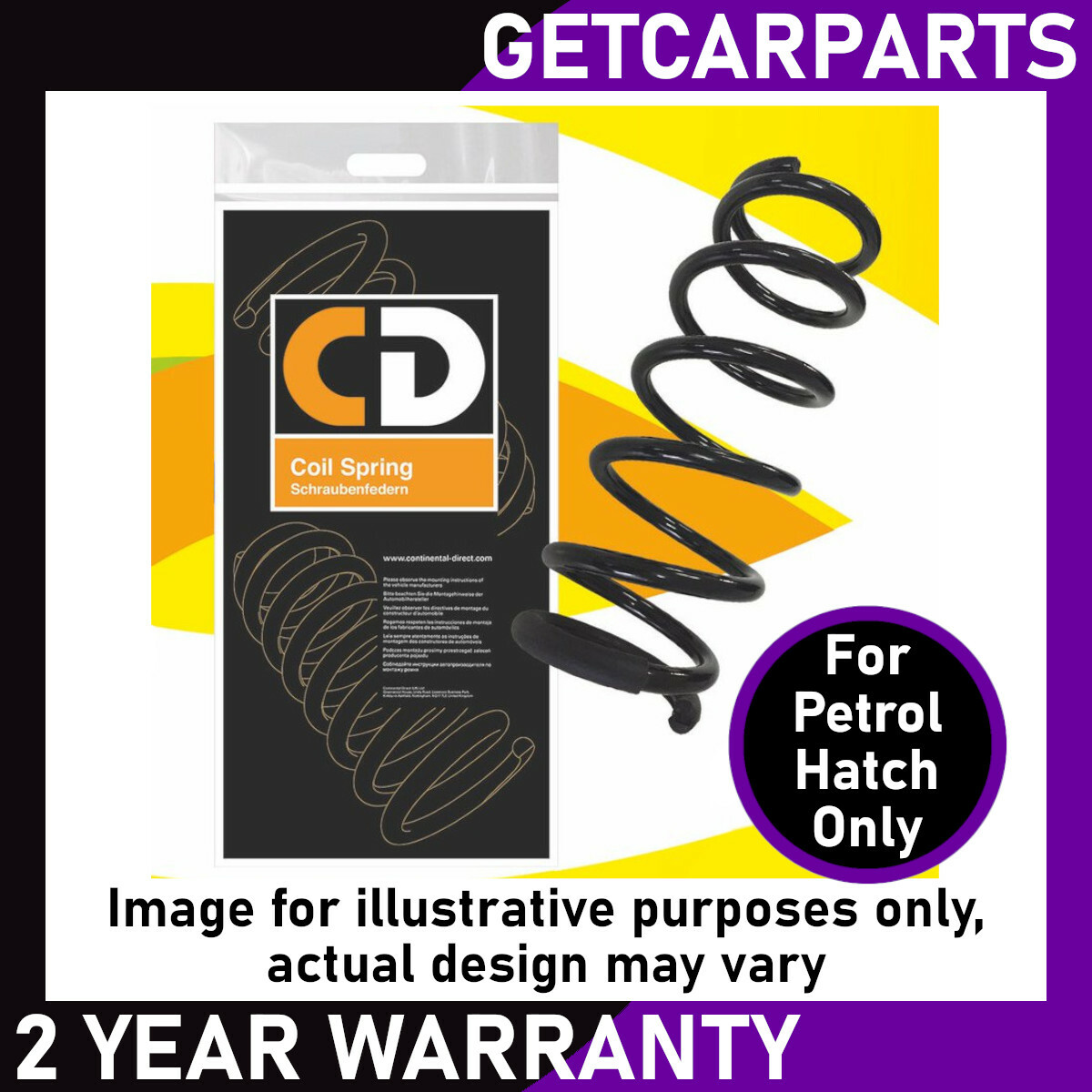 Ford Fiesta 2008-2018 Front Coil Spring x 1 for MK7 Zetec S / Sports ...