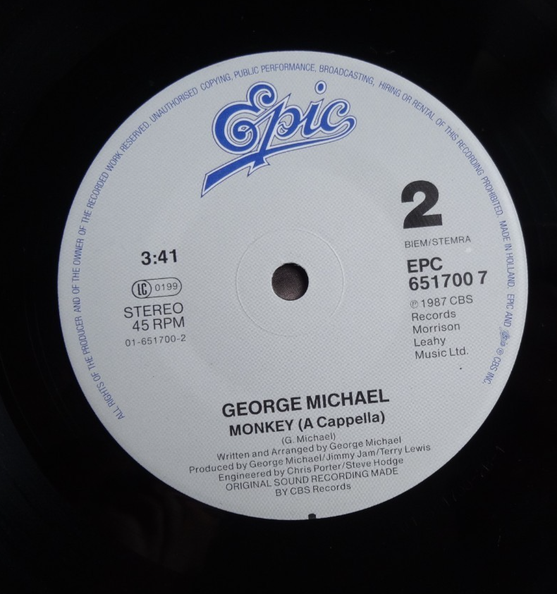 GEORGE MICHAEL MONKEY (7inedition / (Acapella) 7# VINYL SINGLE ...