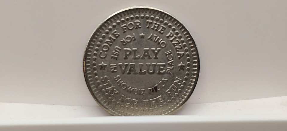 Showbiz Pizza Place Copper Nickel Token Play Value Circulated Vintage ...