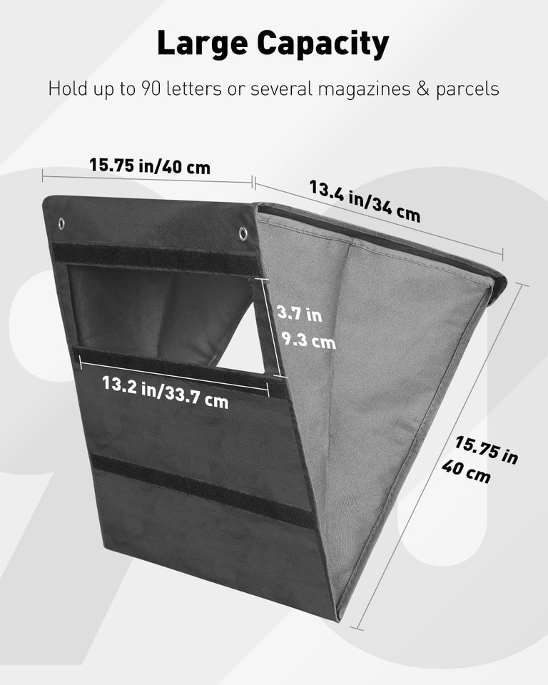 Mail Slot Catcher for Door, Large Capacity Letter Catcher Letterbox ...