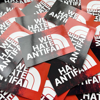 50x We Hate Antifa Aufkleber Sticker 8,5 cm FCK GRN Gegen Anti Links ...