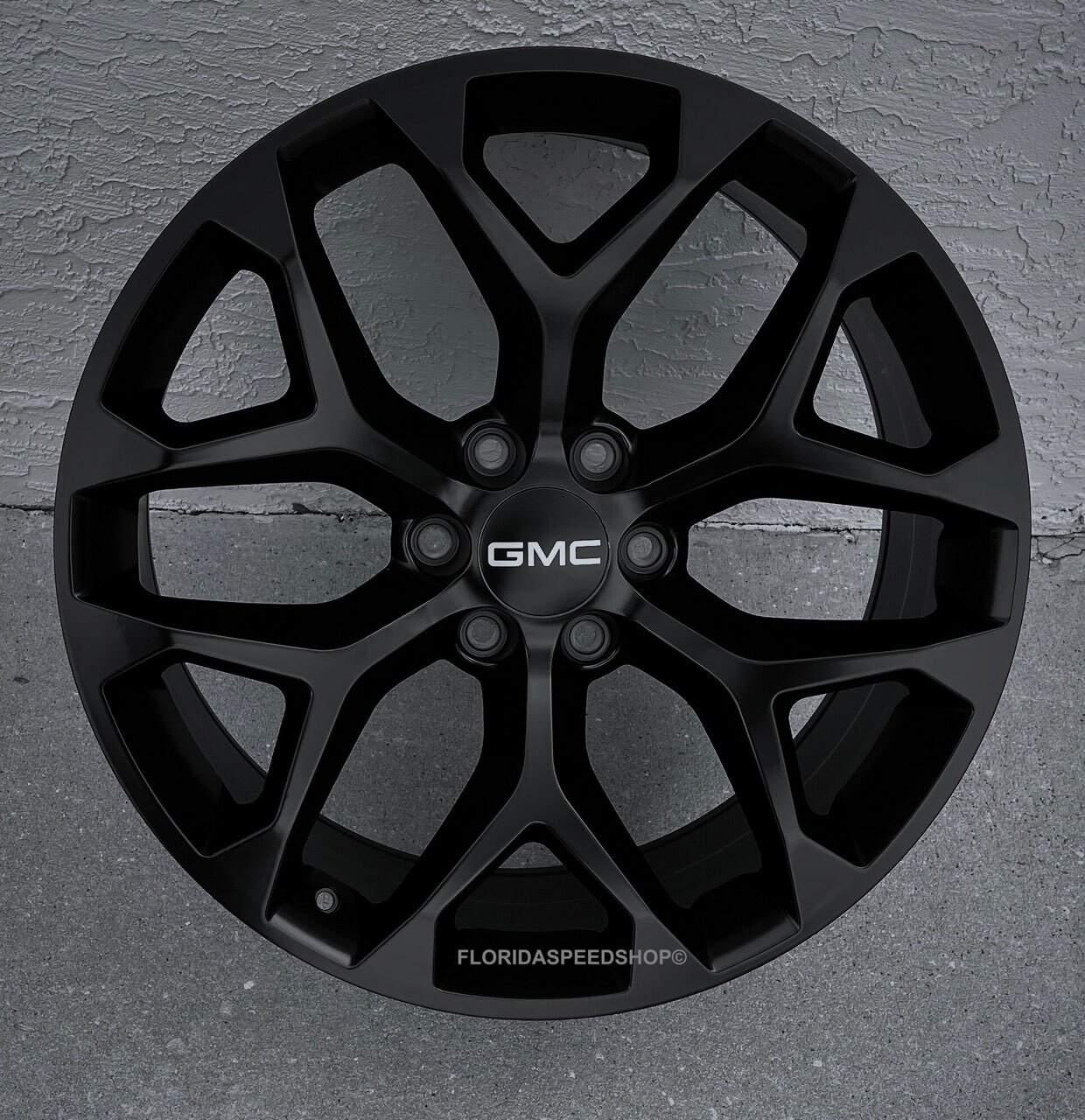 SATIN BLACK SNOWFLAKE WHEELS GMC SIERRA/YUKON 1999-2025 20X9" | eBay