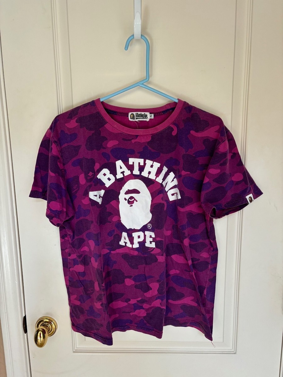 A Bathing Ape Purple Camo Shirt Bape OG BAPE PURPLE CAMO BUTTON UP
