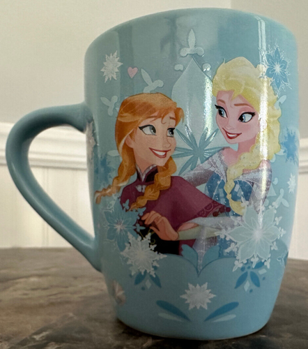 DISNEY COFFEE MUG FROZEN PRINCESS ANNA QUEEN ELSA GENUINE AUTHENTIC ...