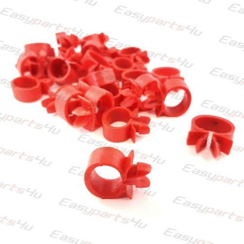 50x 10mm Tube Hose / Wire Cable Loom Routing Harness Retainer Clip fits ...