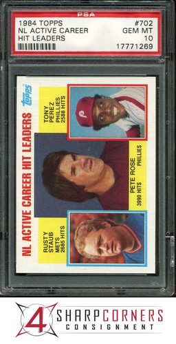 1984 TOPPS NESTLE #702 RUSTY STAUB-PETE ROSE-TONY PEREZ PSA 10 | eBay