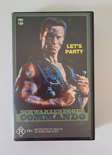 Commando VHS Video Tape Action Movie 1985 Featuring Arnold ...