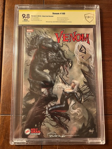 VENOM #160 3/18 CBCS 9.8 HOLY GRAIL VARIANT BLACK CAT SKETCH/ SS LUCIO ...