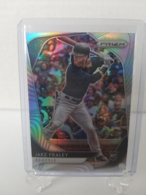 2020 Panini Prizm Baseball Jake Fraley Seattle Mariners Silver Prizm ...