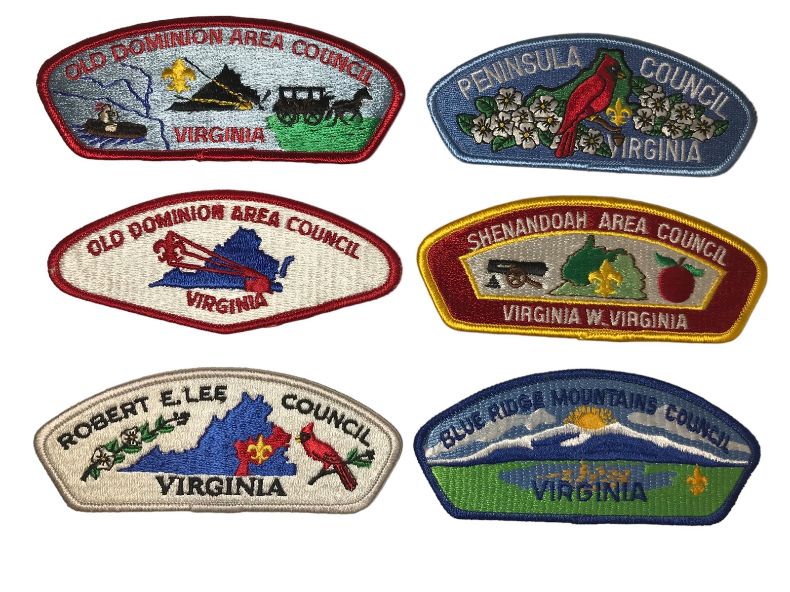 Lot of Virginia Councils 1/2 Dozen BSA CSPs Mint CSP (BHP2158) | eBay