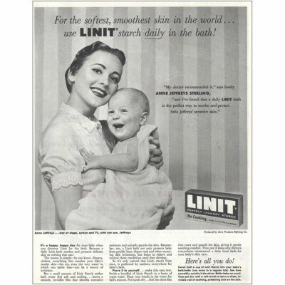 1956 Linit: Anne Jeffreys Sterling Vintage Print Ad | eBay