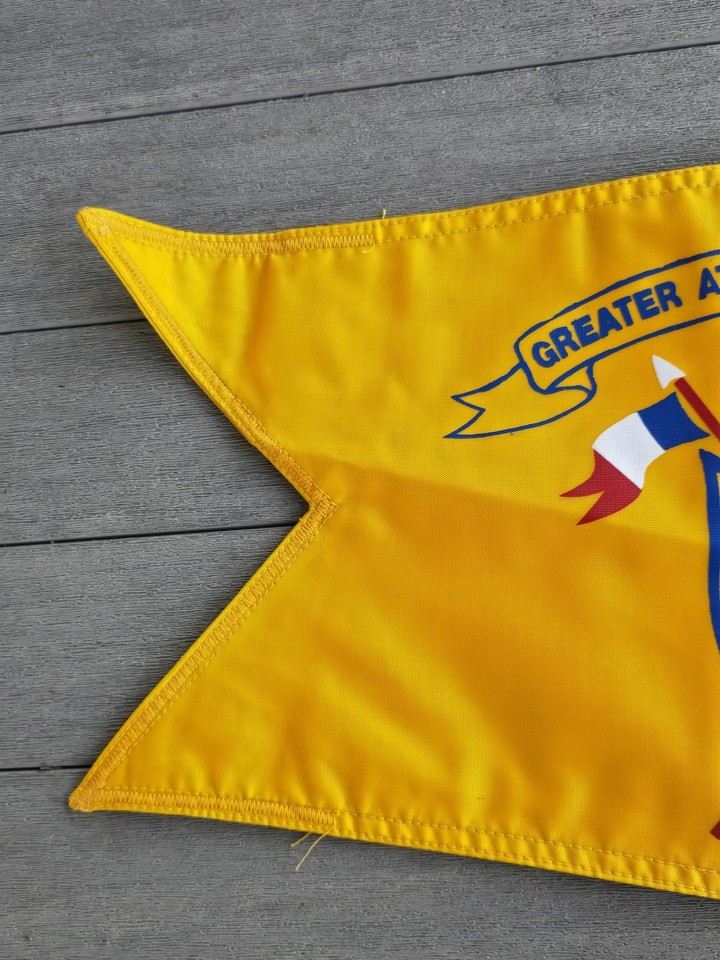 Vintage Greater Atlantic City Yatch Club Crest Nautical Boating Flag ...