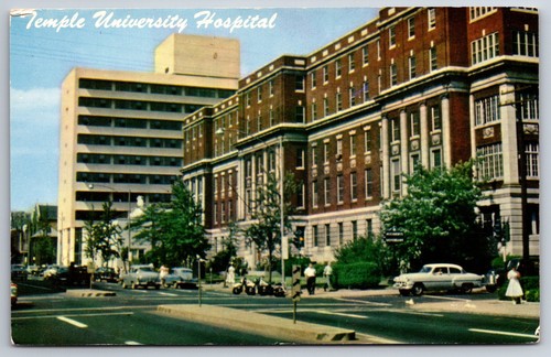 Philadelphia Pennsylvania~Temple University Hospital~Main Street~1950s ...
