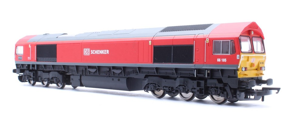 HORNBY 'OO' GAUGE R3486 DB SCHENKER RED CLASS 66 #66185 DIESEL ...