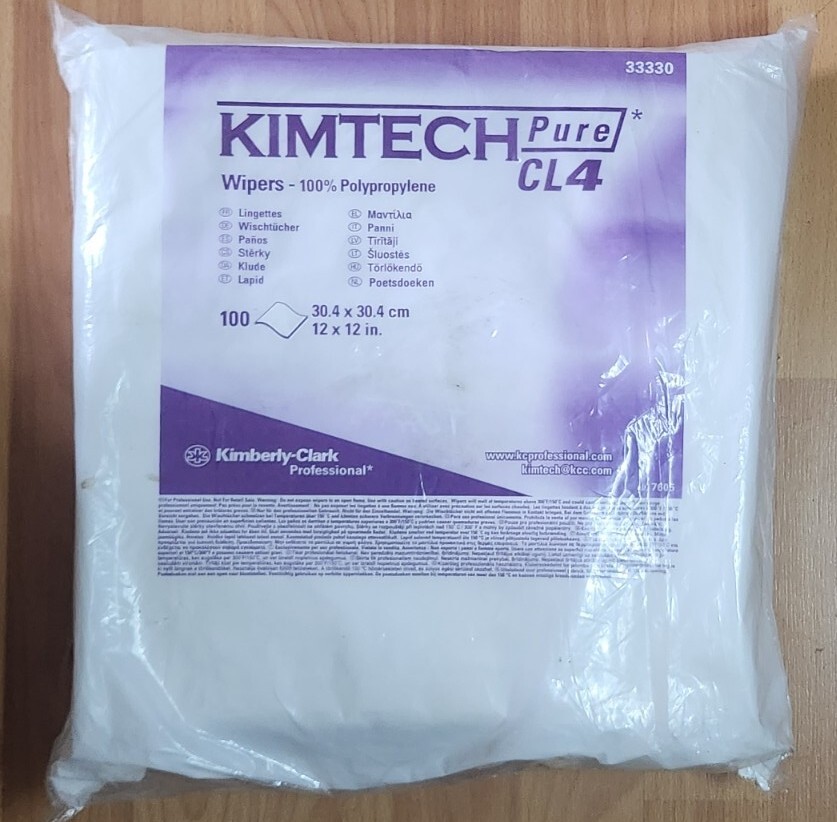 Kimberly-Clark Kimtech Pure W4 Dry Wipers Flat in White for sale online ...