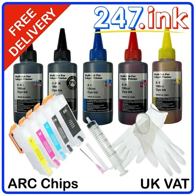 33XL Refill Starter Kit - ARC Cartridges For Epson XP830 XP900 XP7100 ...
