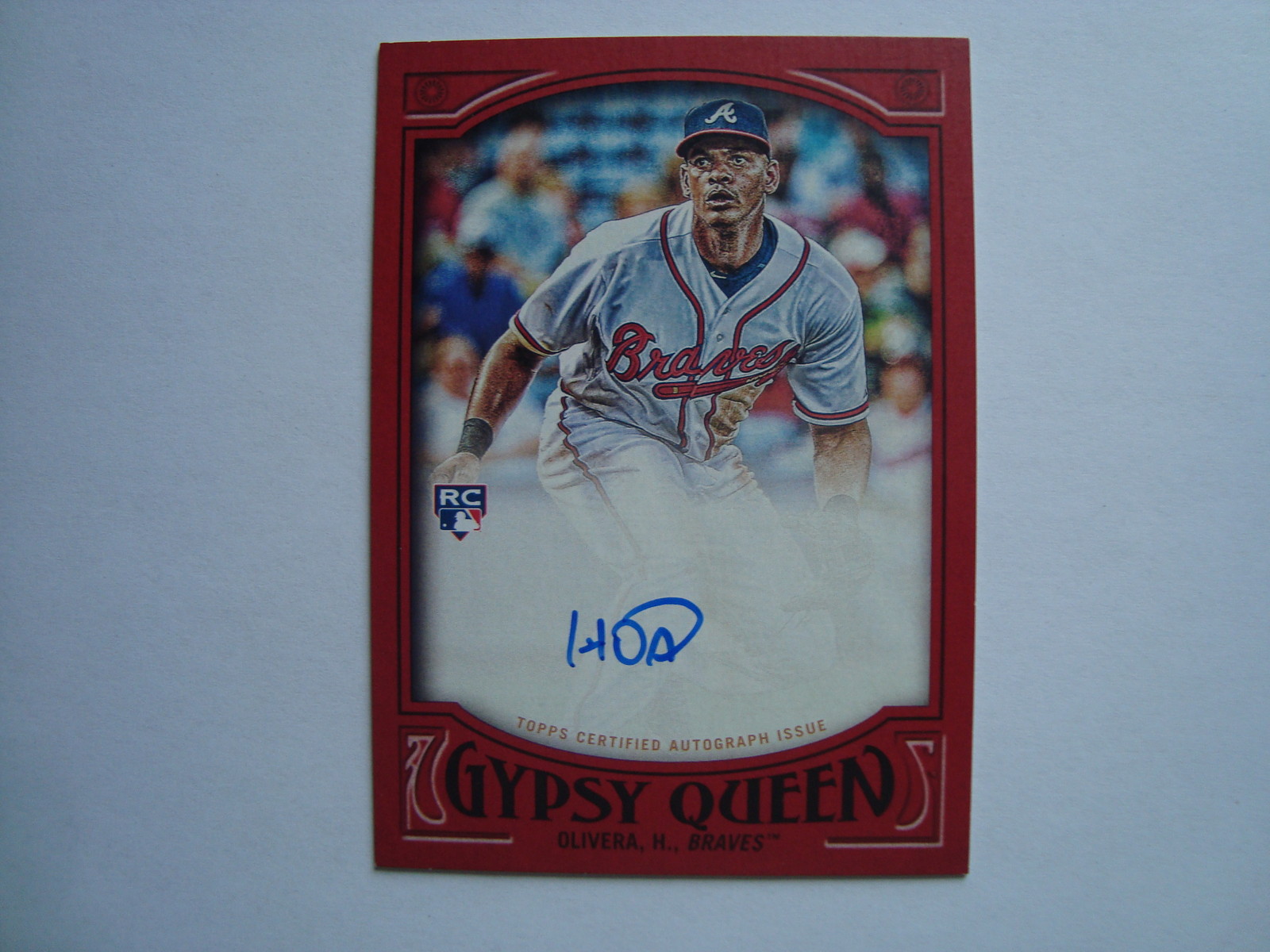 2016 Topps Gypsy Queen Hector Olivera Red Autograph Rookie #'d 4/5 ...