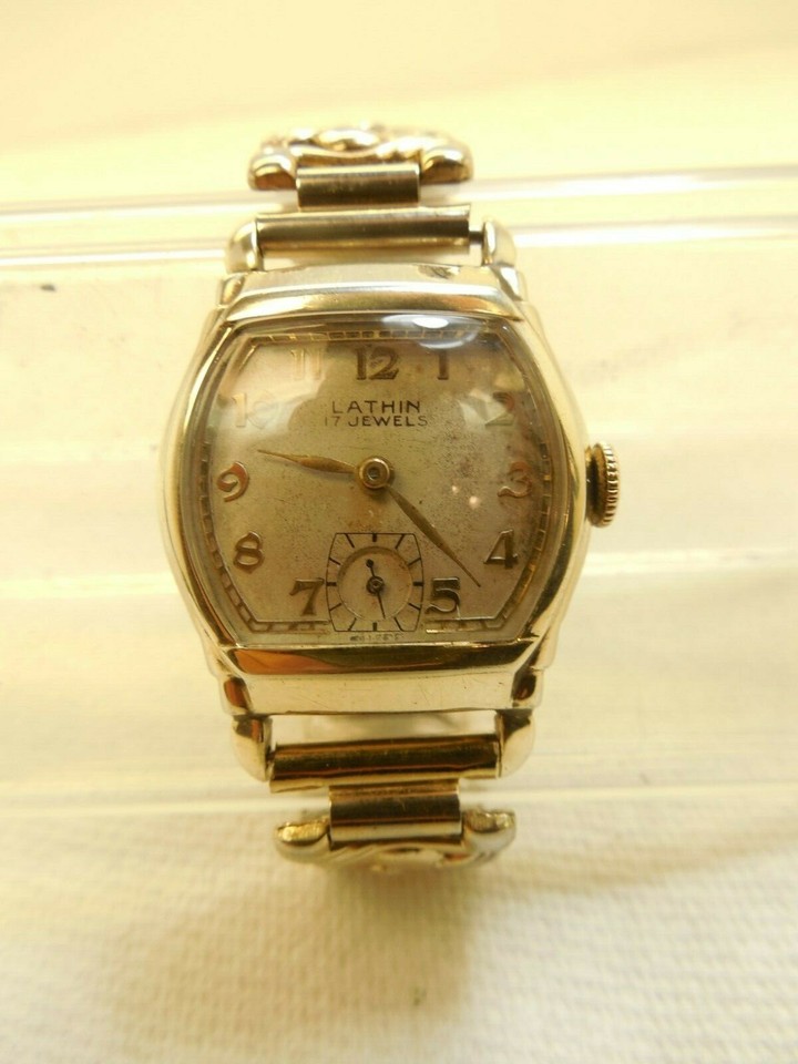 VINTAGE,LATHIN, 17 J, MANUAL WIND WATCH,GF,MVMT #,FLUERIER 310,NICE | eBay