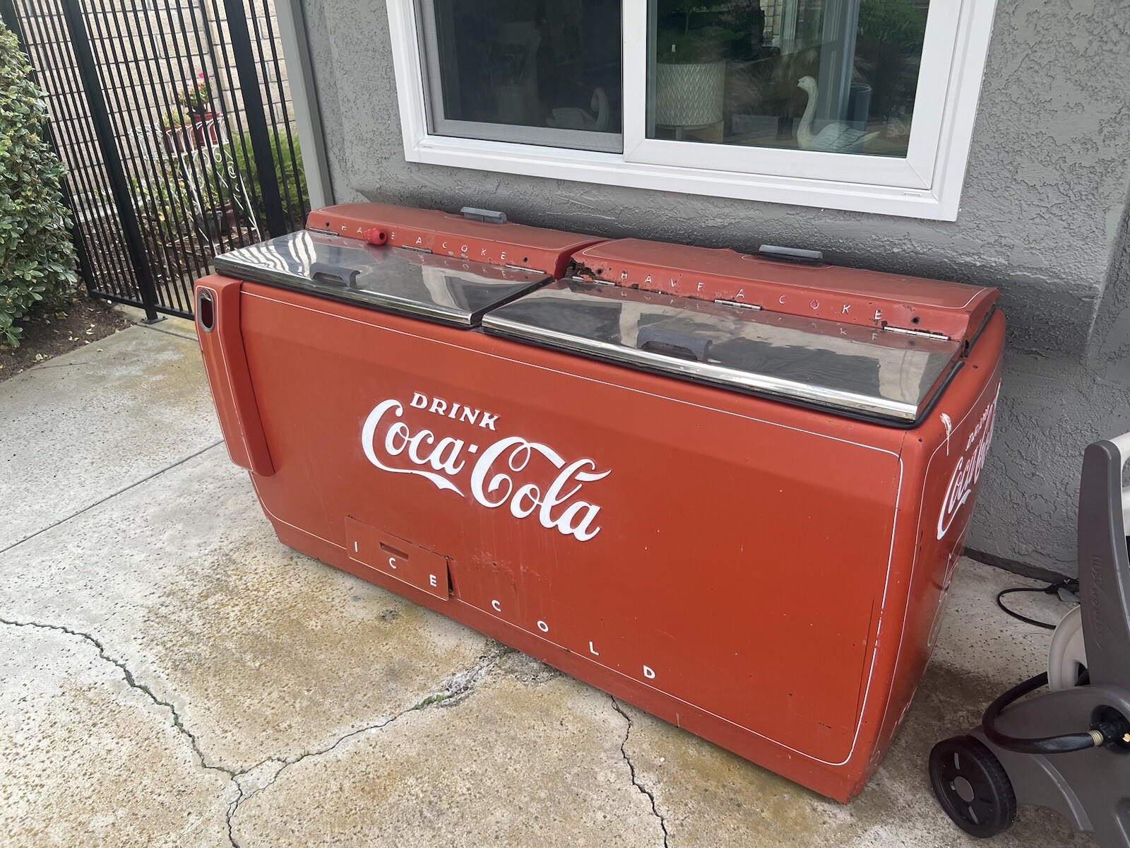 vintage coca cola cooler chest 6 foot rare coke antique | eBay