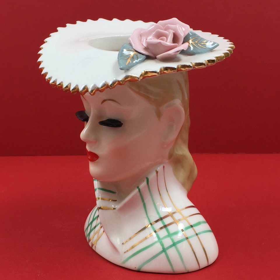 Vtg Head Vases 9 Choices: C7494, C3307A, K962, C3959B, Lefton's 2705 ...