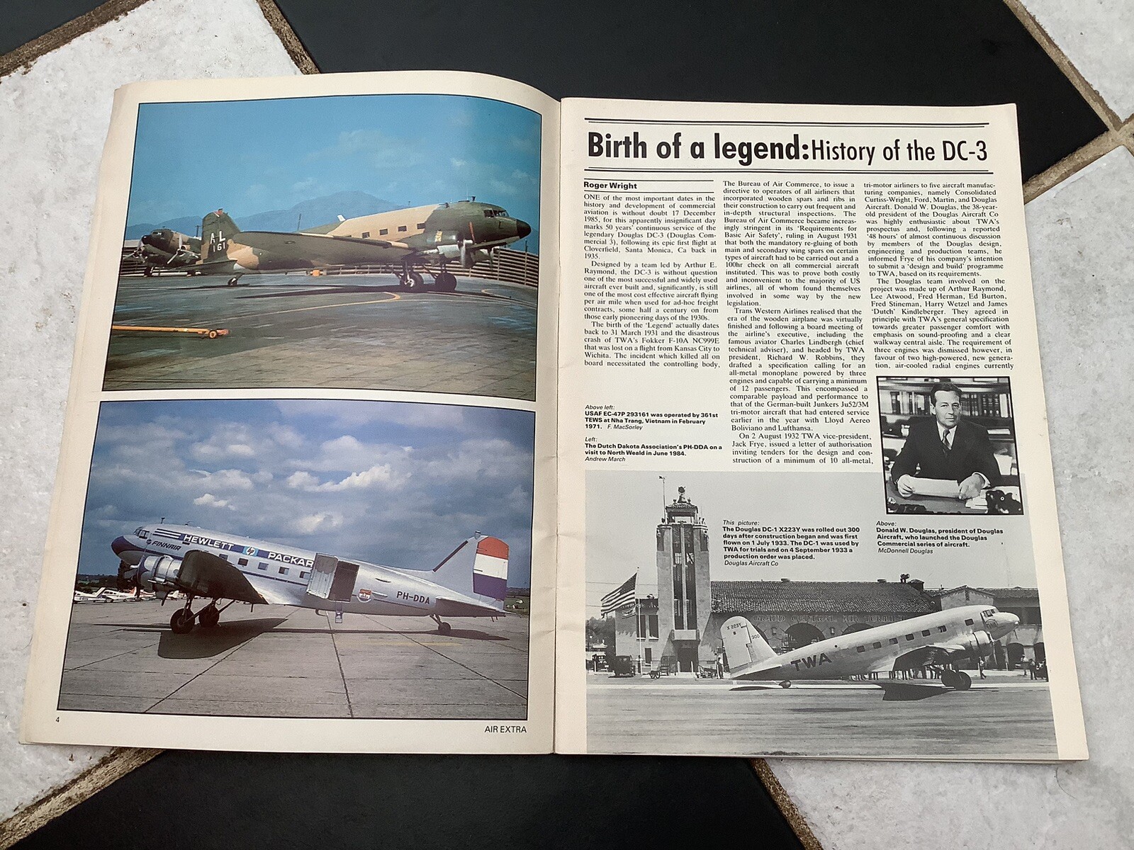 AIREXTRA Aircraft Magazine June 1985 - Douglas DC-3 Dakota Aeroplane ...