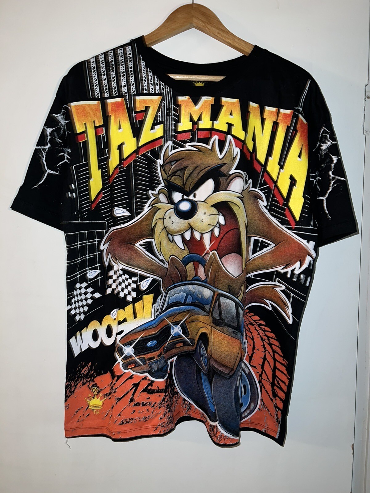 Vintage Tazmanian Devil RARE All Over Print “Tazmania” T Shirt Size ...