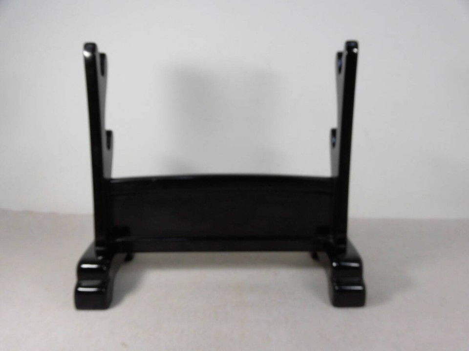 KATANA-KAKE Japanese Wooden Sword Stand Rack 2 Hooks Samurai Katana ...