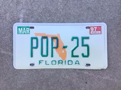 FLORIDA - VANITY - LICENSE PLATE | eBay