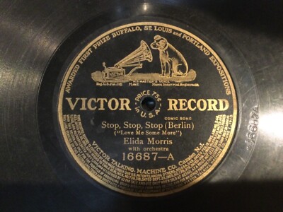 Elida Morris "Stop Stop Stop (Berlin)" 78 VICTOR 16687 Pop Vocal From ...
