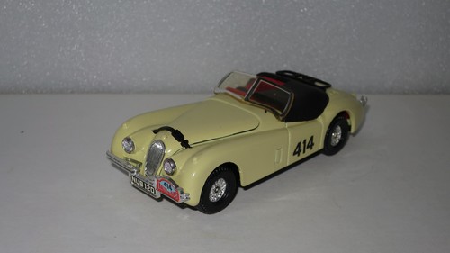 Vintage Corgi JAGUAR XK 120 RALLY BEIGE #414 EX COND MADE IN GT BRITAIN ...