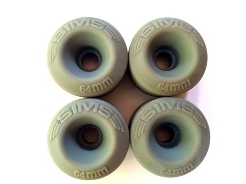 Vintage Sims Green Skateboard Wheels 64mm Super Soft | eBay