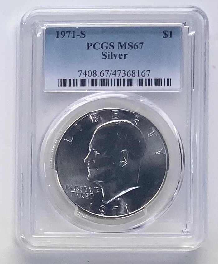 1971 PCGS 67; 1972 1973 1974 & 1976 PCGS 68 Gem Silver Eisenhower $1 5 ...
