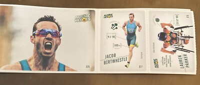 woolworths aussie heroes Olympic And Paralympic Sticker No. 76,77,78 ...