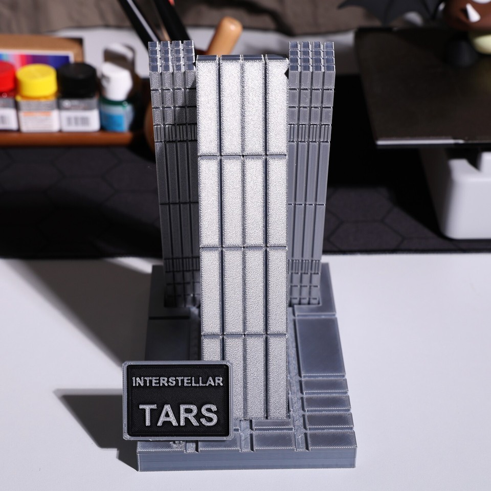 Interstellar Movie TARS Robot Figure Custom 3D Printed Model Gunmetal ...