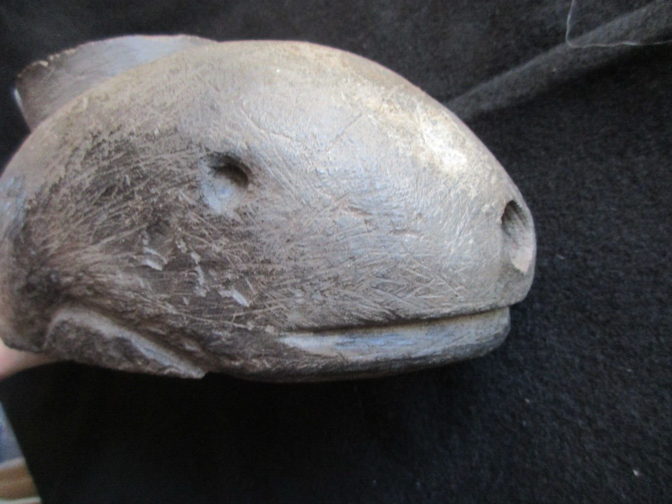 HUGE NATIVE AMERICAN CEREMONIAL STONE PIPE, 15-LB WHALE EFFIGY, DAY ...