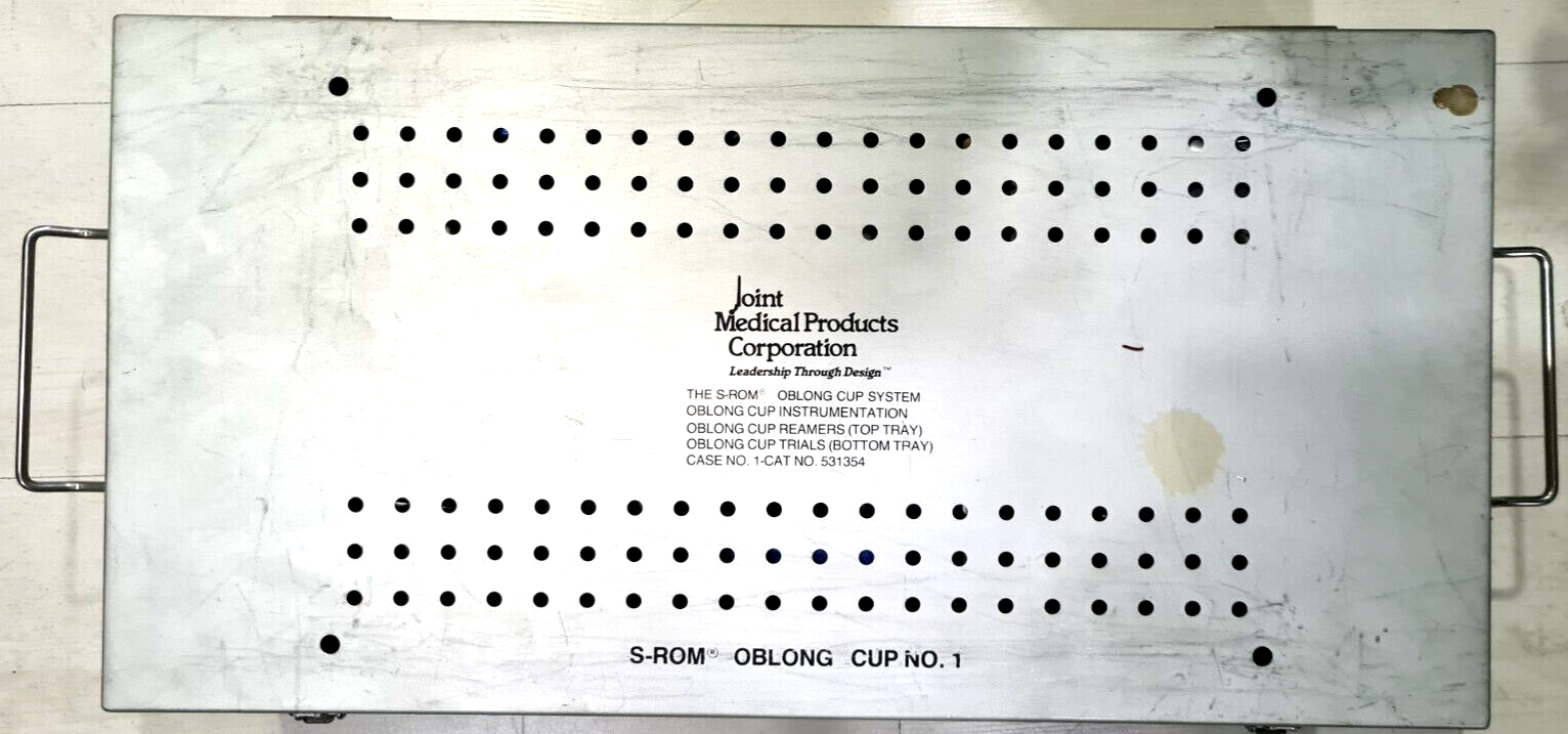 Joint Medical S-Rom acetabular+S-Rom Oblong instrumentation W/Case Via ...