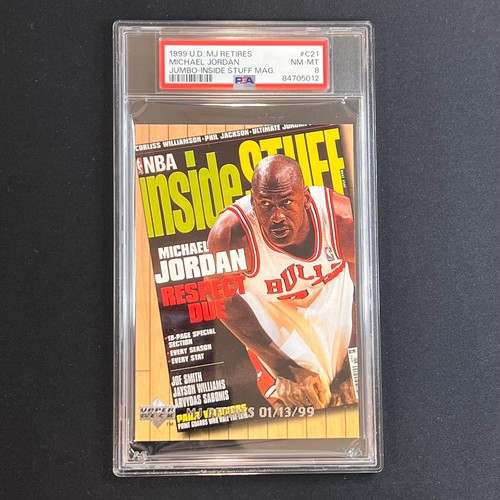 1999 Upper Deck MJ Retires Jumbo-Inside Stuff Magazine #C21 Michael ...