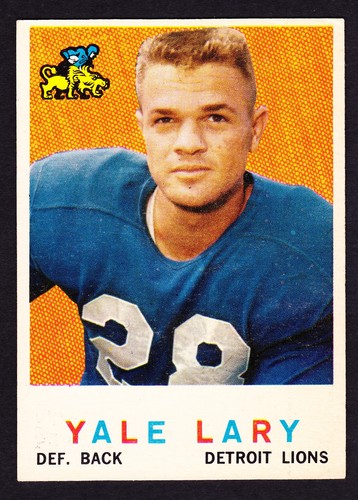 1959 TOPPS #131 YALE LARY LIONS | eBay