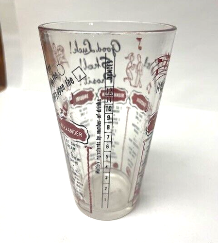Retro Good Luck Recipe pint Glass | eBay