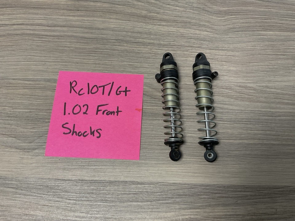 Vintage Team Associated RC10 GT FT Hard Anodized Shocks W/ Springs 1.02 ...