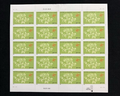 Giving & Sharing An American Tradition .32 Cents Stamps USA USPS Bee ...