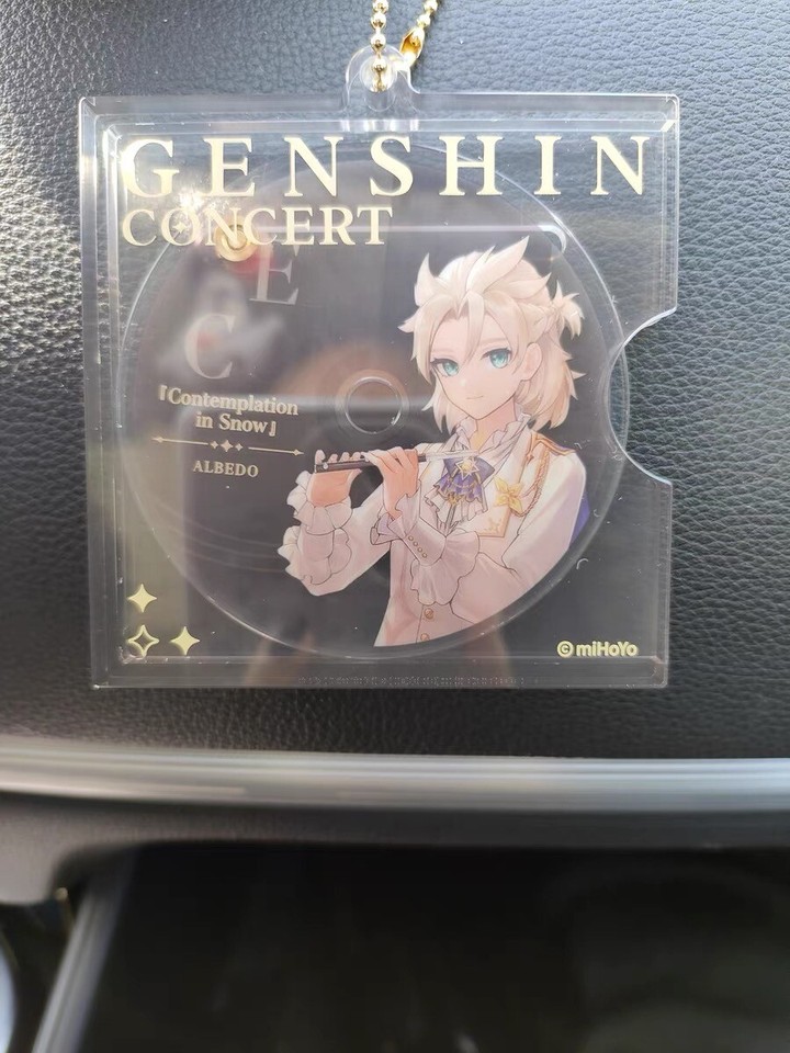 miHoYo Official Genshin Impact 2023 Concert Disc CD Keychain Albedo ...
