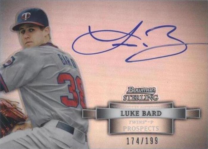 2012 Bowman Sterling - Prospect Autographs Luke Bard #BSAP-LBA ...