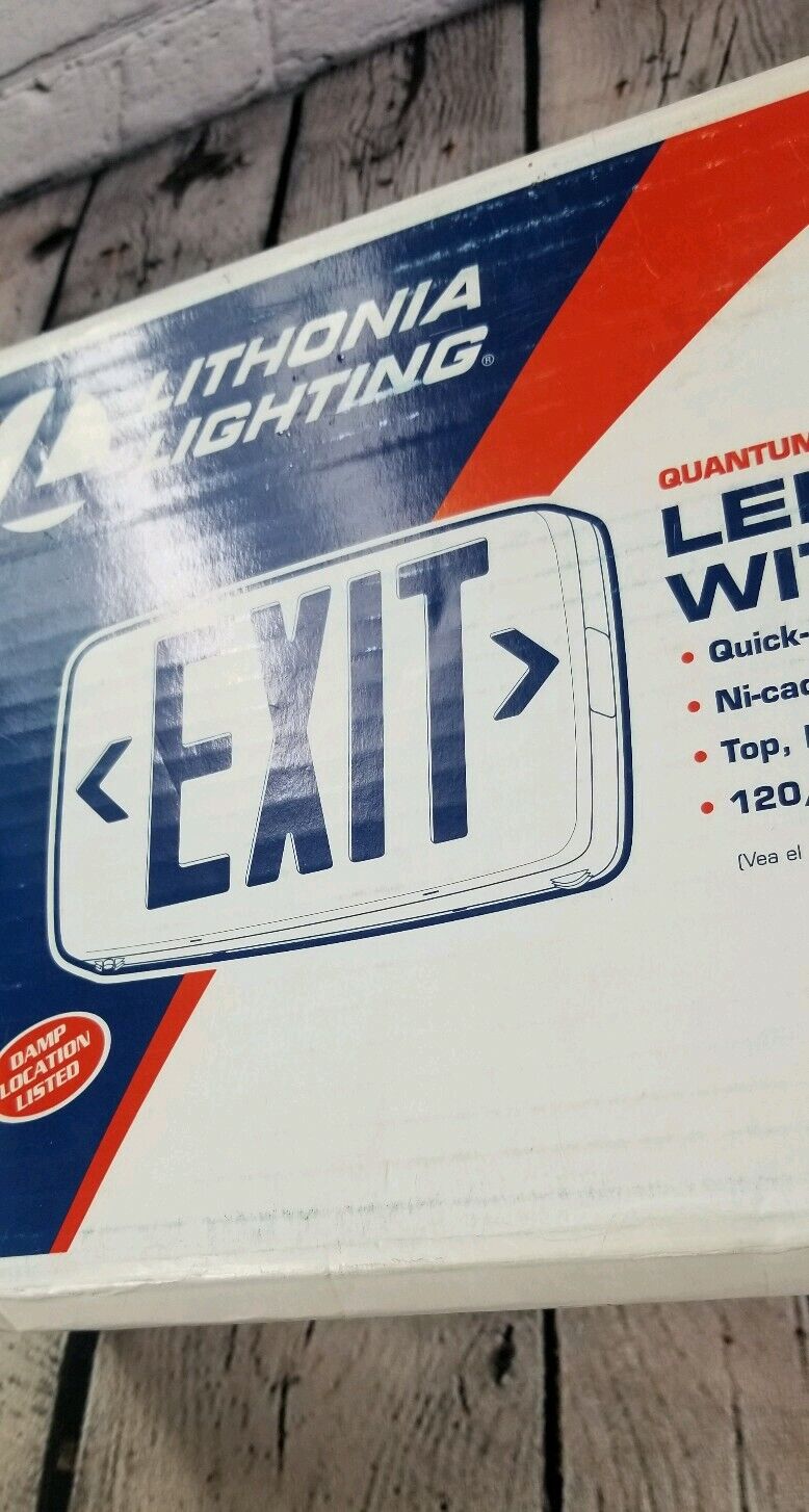 Lithonia Lighting LQM S W 3 R 120/277 M6 Quantum Thermoplastic LED Exit ...