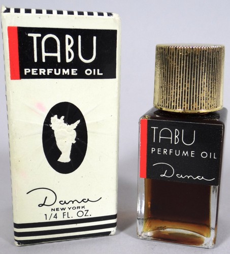 Vintage Tabu Perfume Oil by Dana Mini 1/4 oz .25 oz Amber Woody Musk ...
