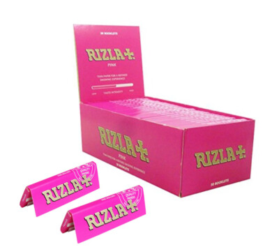Rizla Pink Rolling Papers Thin Regular Size Smoking Paper For Women ...