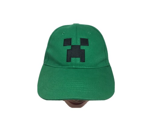 Minecraft Creeper Hat Green Gamer Youth Baseball Cap Jinx SnapBack | eBay