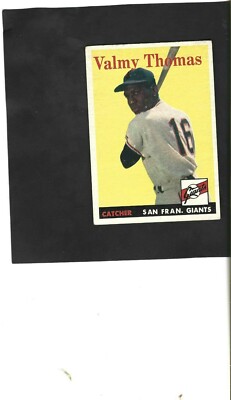 1958 Topps MLB # 86 Valmy Thomas | eBay
