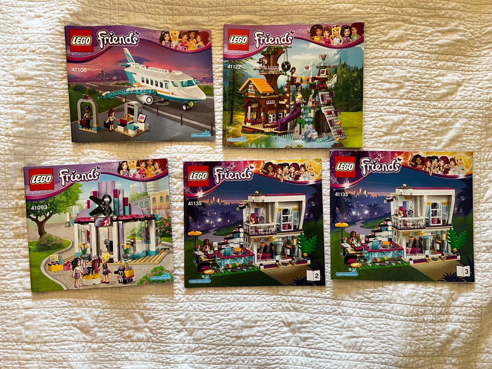 Lego FRIENDS instruction manuals lot 41093 41100 41122 41135 booklet | eBay