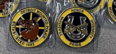 Detroit Mounted Police Challenge Coin | eBay